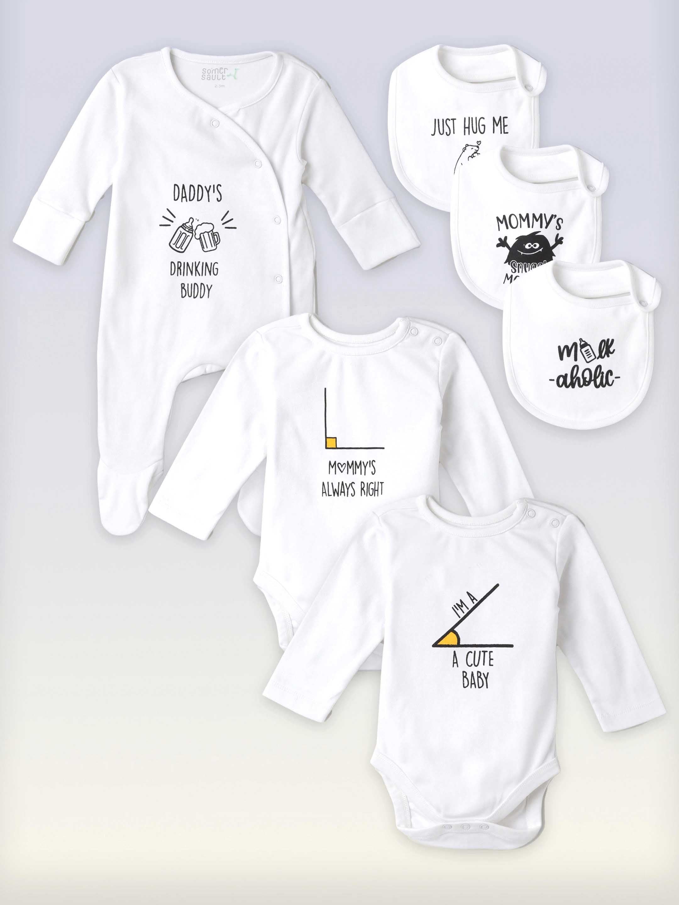 Somersault - Cute Baby Newborn Essentials Set of 6 | Soft & Comfortable ...